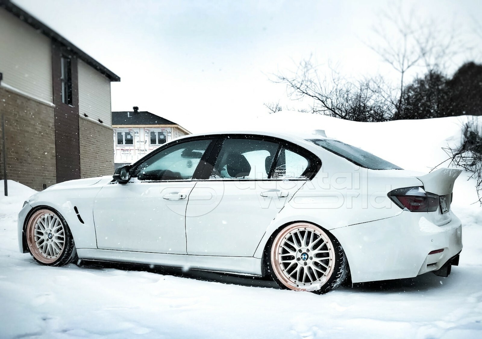 Ducktail spoiler for BMW 3 F30 M3 F80 2012 - 2018 boot trunk lip wing ...