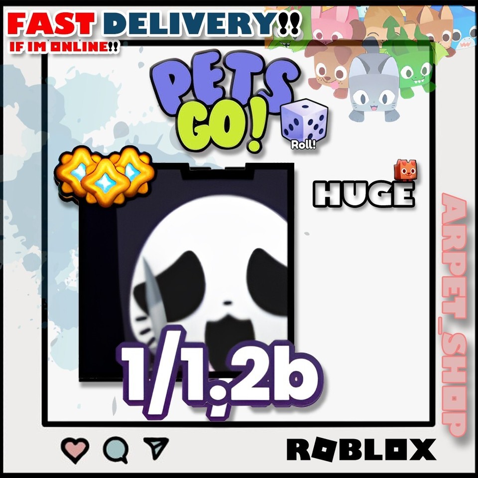 PETS GO - ROBLOX - PETS | HUGE | GEMS | ROBLOX PETS GO/PETS RNG | eBay