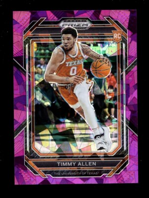 2023-24 PRIZM DRAFT PURPLE ICE #37 TIMMY ALLEN RC 117/149 TEXAS | eBay