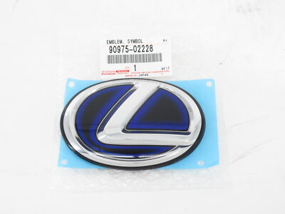 Genuine OEM Lexus 90975-02228 Rear Trunk Emblem Badge Logo Blue | eBay