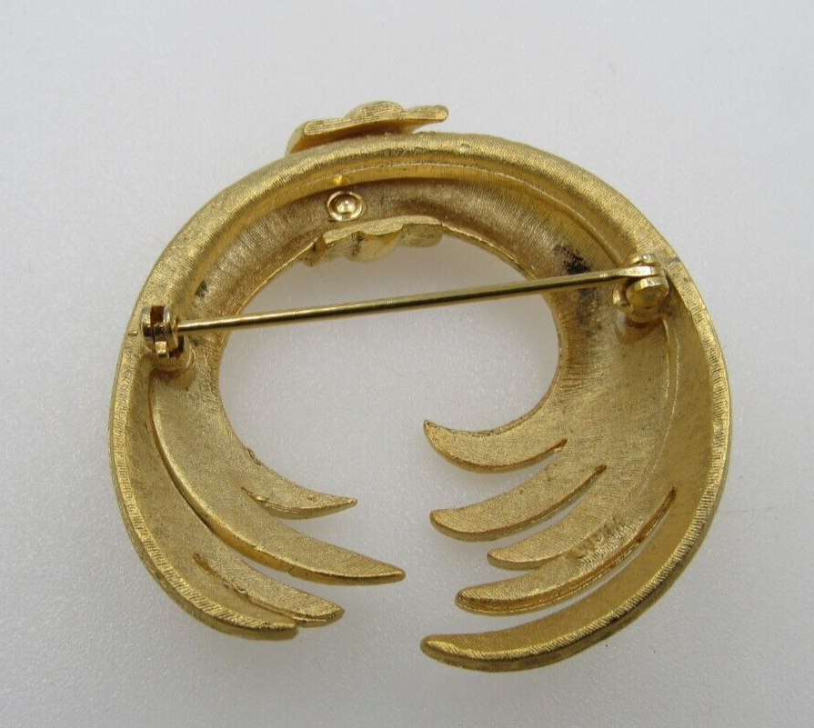 Elegant Vintage Brooch Signed PIM Joseph Piscitelli Gold Tone A3 | eBay