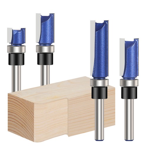 1/4'' Shank Flush Trim Router Bit Bottom Bearing Woodworking Straight ...