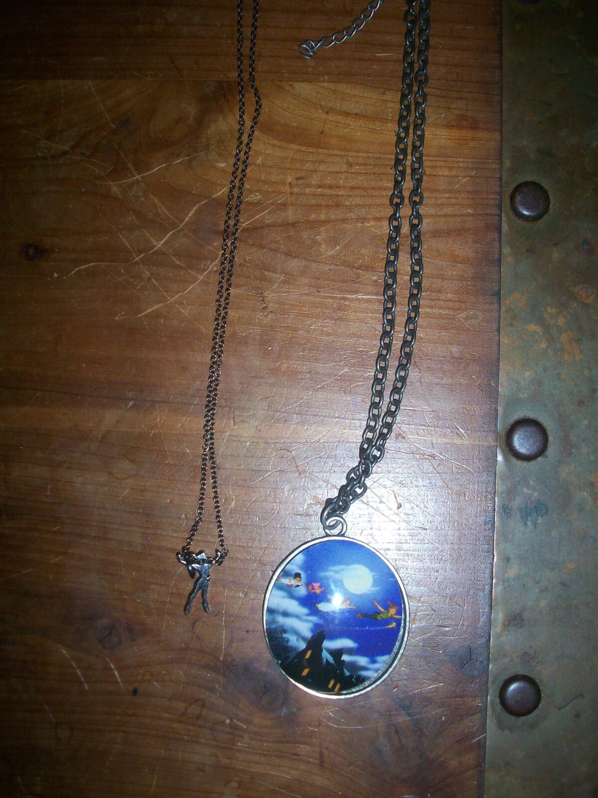 Peter Pan & Wendy Flying Glass Pendant Necklace plus … - Gem