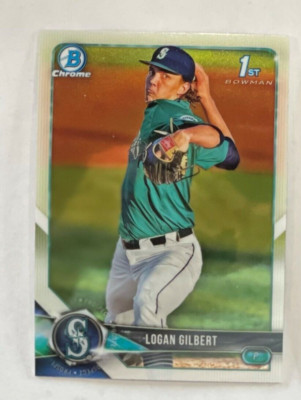 LOGAN GILBERT - Mariners - 2018 1st Bowman Draft Chrome #BDC-63 (2 ...