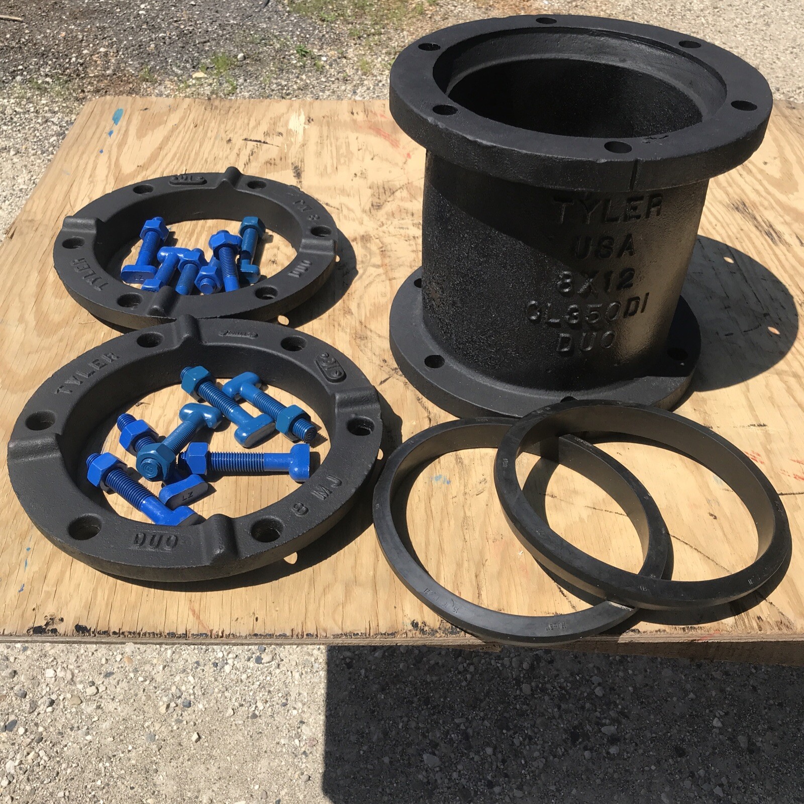 8” TYLER DUAL PURPOSE DUO SLEEVE MECHANICAL JOINT DUCTILE IRON 350 ...
