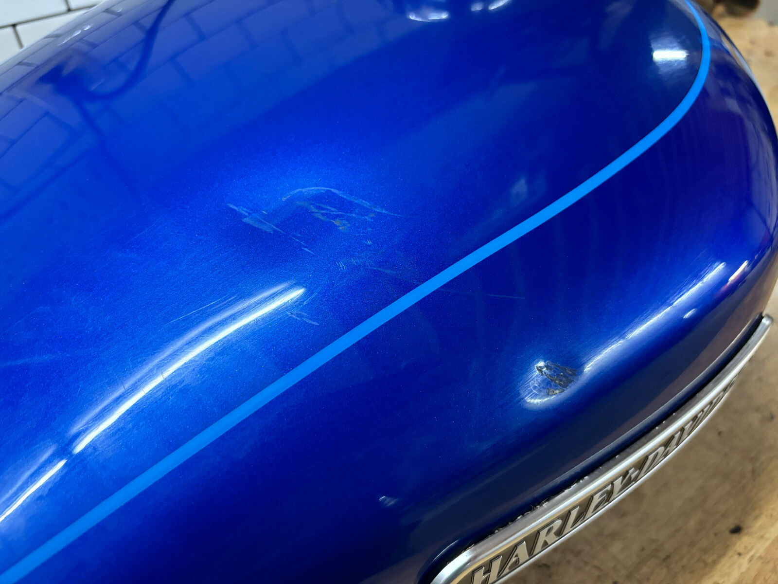 2010 Harley-Davidson Sportster XL 883 1200 XL1200 Fuel Gas Tank Blue ...