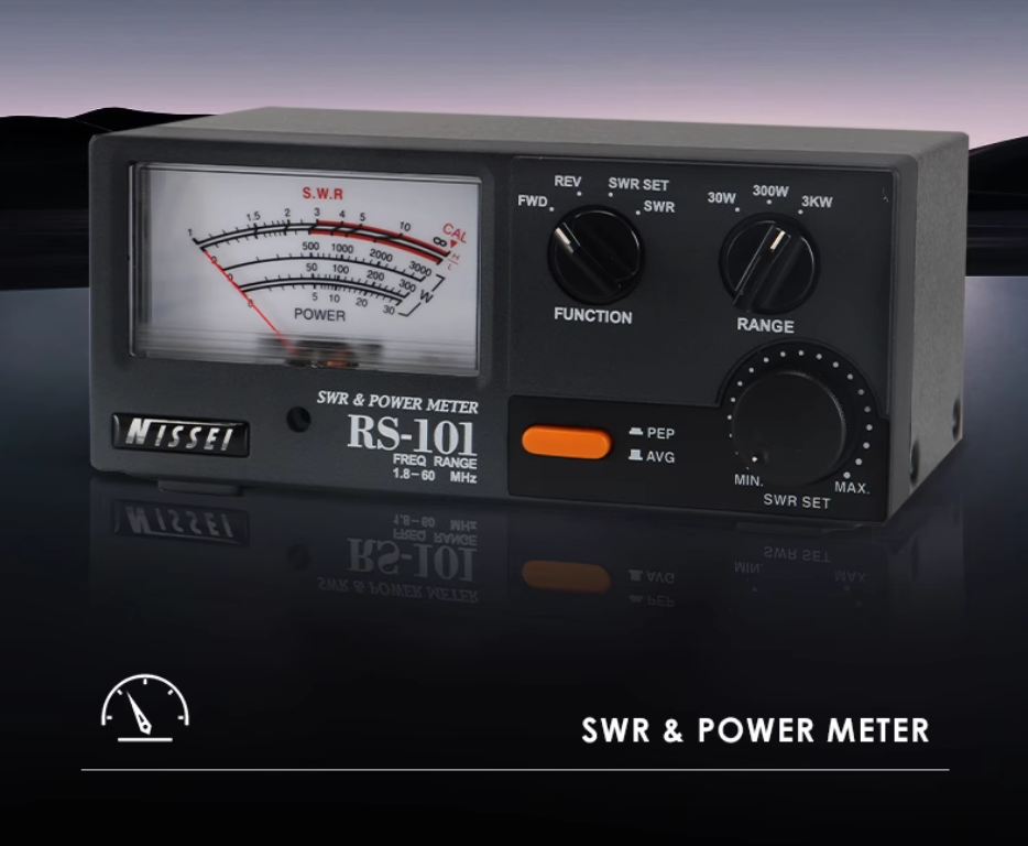 NISSEI RS-101 1.8-60Mhz 3KW SWR POWER Meter Led Backlight For HF ...