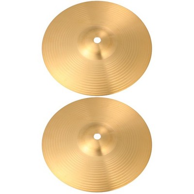 2pcs Brass -hat Cymbal: Percussion Cymbal Beginner Friendly for Drum ...