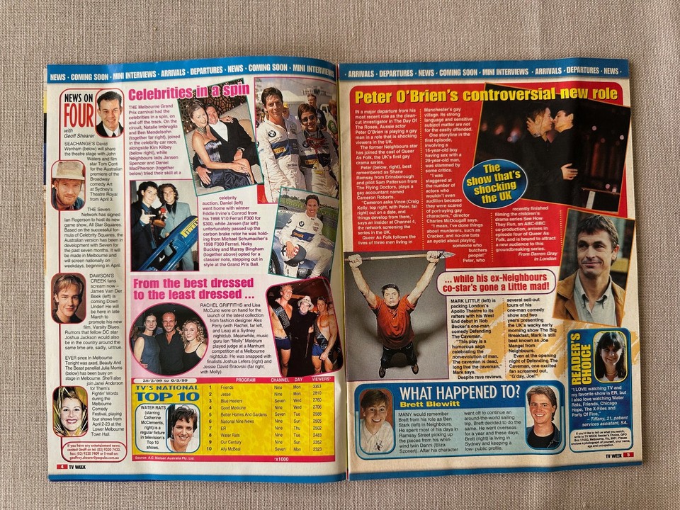 Vintage television - "Australian TV Week" Mar 99 Jewel Rowan Atkinson ...