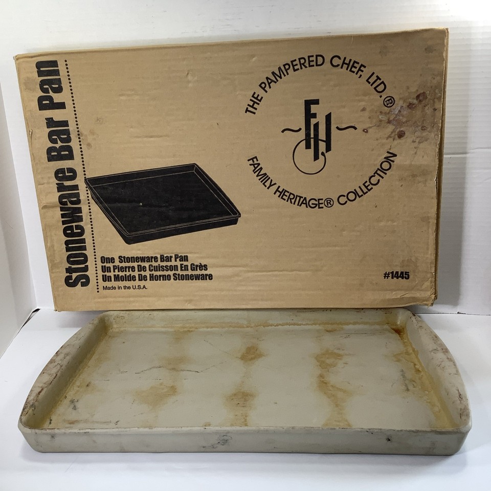 Pampered Chef Large Stone Bar Pan #1445 11 x 17 Cookie Sheet | eBay