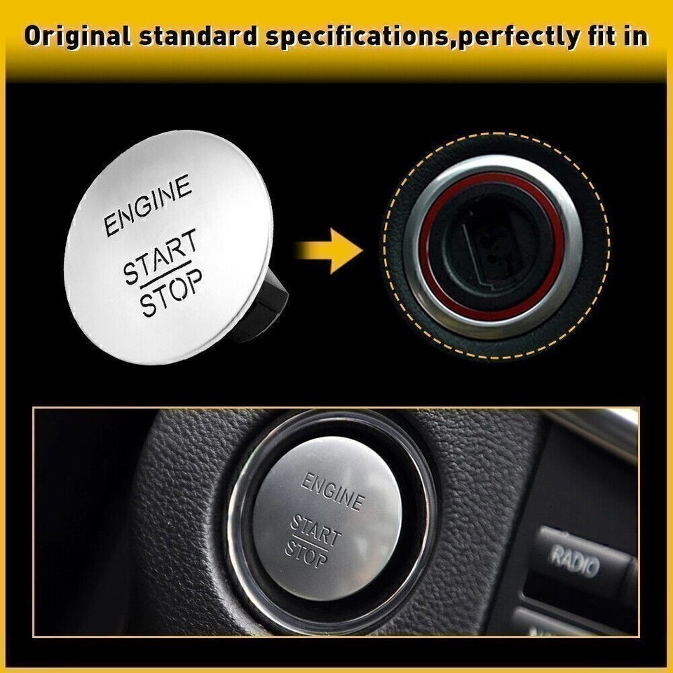 For Mercedes Benz Push To Start Button Engine Start Stop Push Button ...