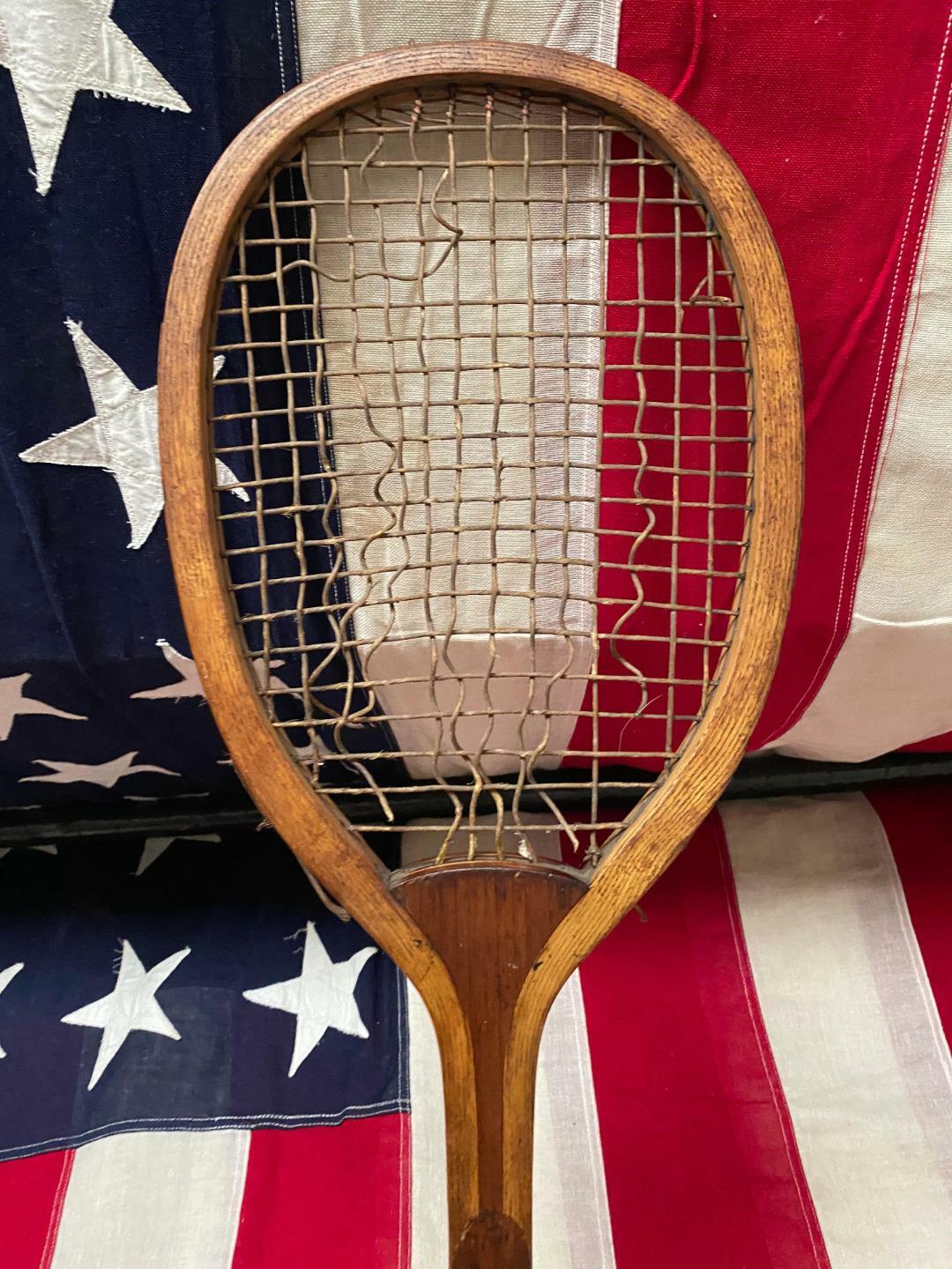 Vintage 1920s Fairview Wood Tennis Racquet Chicago,Illinois Antique ...