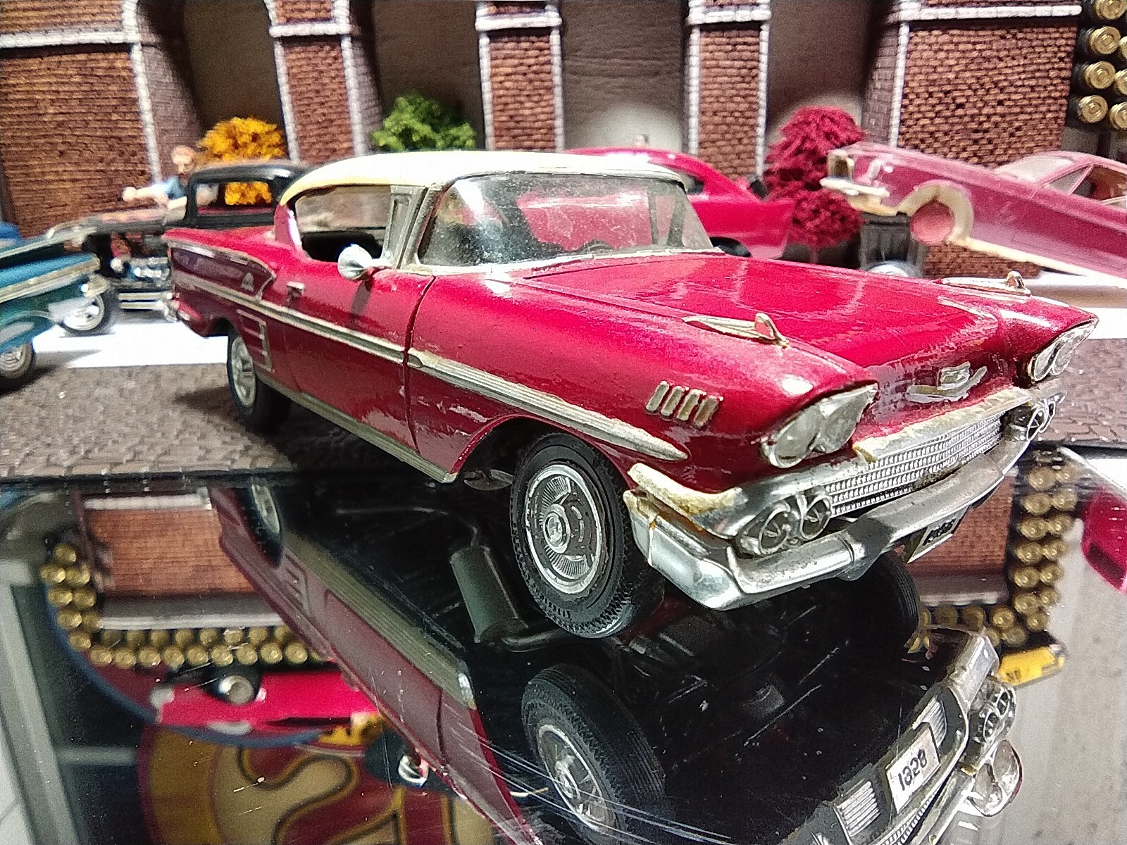 AMT 1958 Chevy Chevrolet Impala model Car 1/25 Built early vintage | eBay