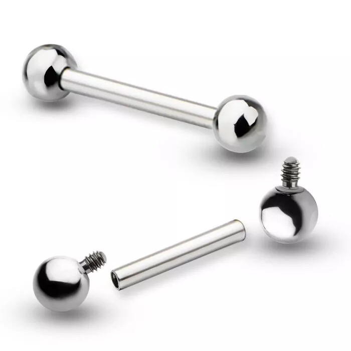 8G 5/18" 3/4" 9/16 IMPLANT GRADE TITANIUM INTERNALLY THREADED TONGUE ...