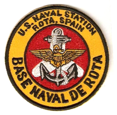 US Navy USN Spain US Naval Station Rota Base Naval de Rota Espana 4in ...