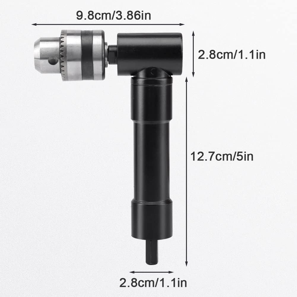 Right Angle Attachment 90 Degree Cordless Right Angle Drill Adapter ...