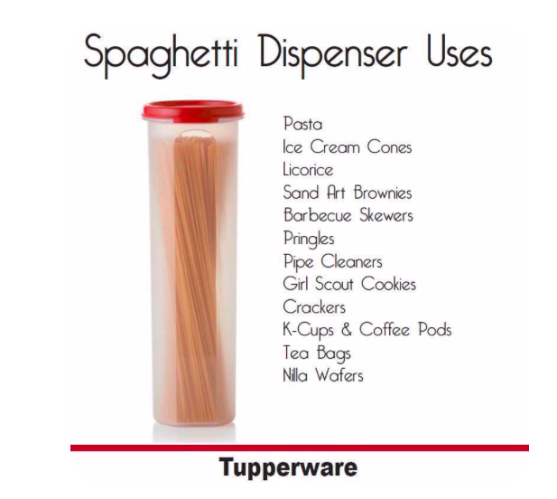 Tupperware Modular Mate Spaghetti / Clear Pasta Holder / Vineyard Red ...