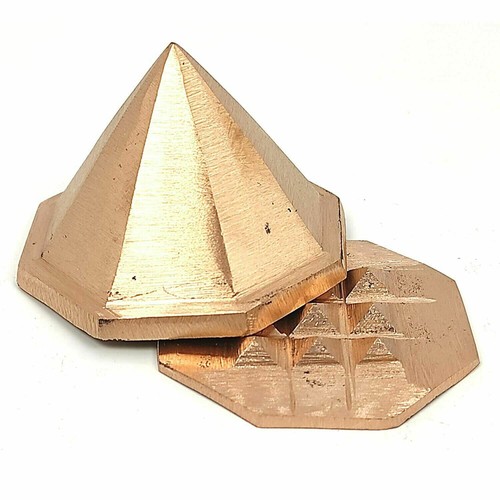 Pyramid Yantra Copper Vastu Wealth And Office Home Inch Tall Set Temple ...