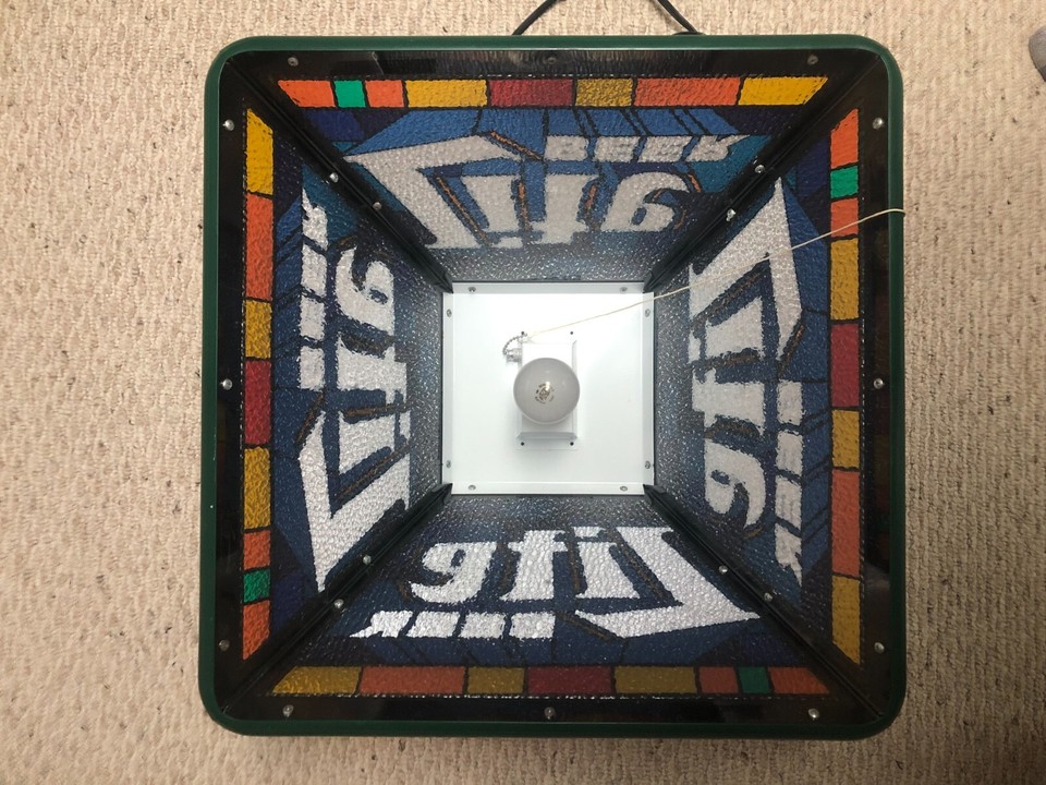 Vintage 1990's Miller Lite Beer Pool Table Game Room Bar Light - Very ...