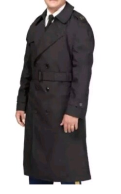 Garrison Collection Army Military All Weather Coat Men's Size 40L Black ...