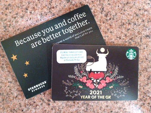 STARBUCKS 2021 Philippines YEAR OF THE OX Gift Card w/Philippine Sleeve ...