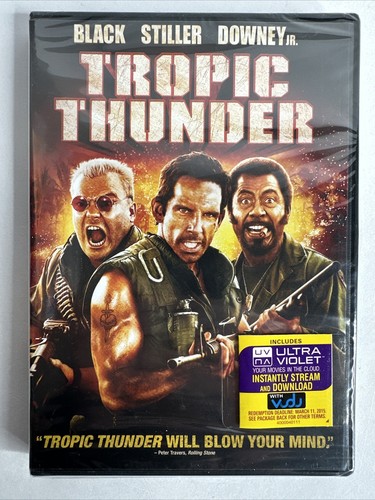 Tropic Thunder DVD (Sealed) 2008 Robert Downey Jr Danny McBride Ben ...