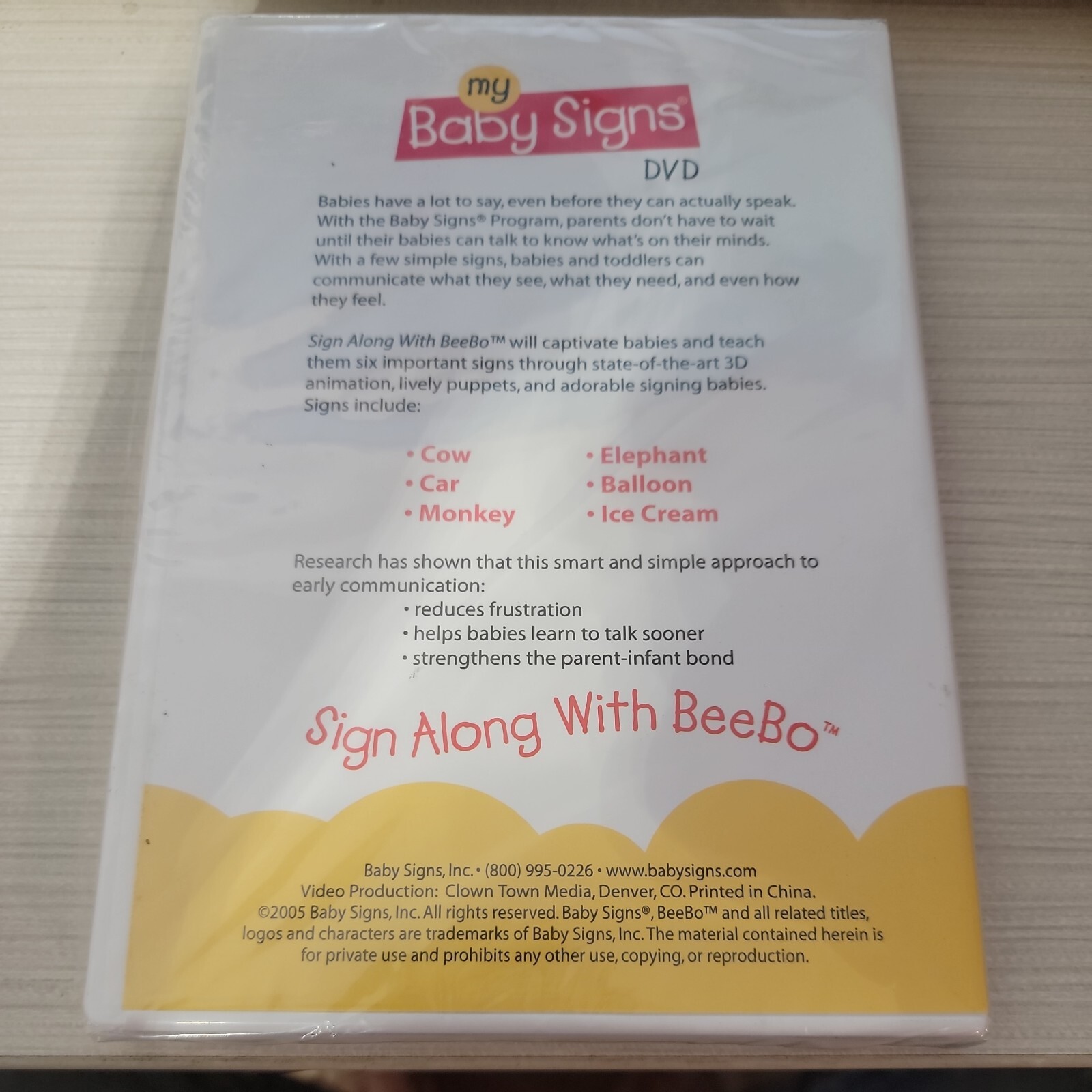 Baby Sign Language Beginner Signs DVD 2013 Communicate With Your Baby ...