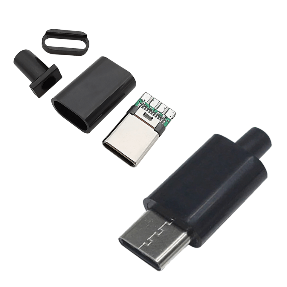 USB Typ C Löt Stecker PCB Lötstecker zum Löten Reparatur Weiß, Schwarz ...