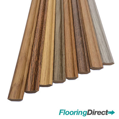 Natural Oak Effect 10x Laminate Floor Scotia Beading 2.4m Metre Length ...