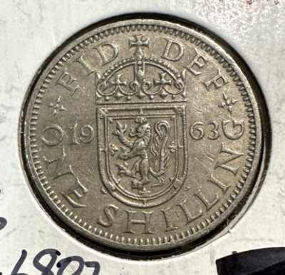 1963 Great Britain 1 Shilling coin English version Free Shipping | eBay