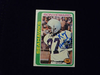 RON HOWARD 1978 TOPPS SIGNED AUTOGRAPHED CARD #143 SEAHAWKS | eBay