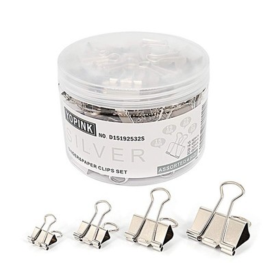 Binder Paper Clips, Assorted Sizes Set (Mini, Small, Medium, Large) for ...