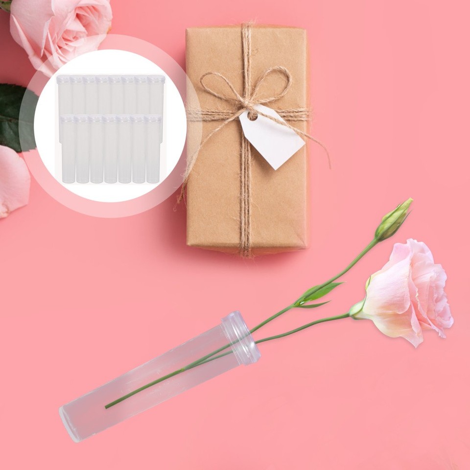 25/50/100/200pcs Floral Water Tubes small Flower Plastic Tube | eBay