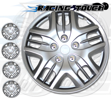 Metallic Silver 4pcs Set #025 16" Inches Hubcaps Hub Cap Wheel Cover ...