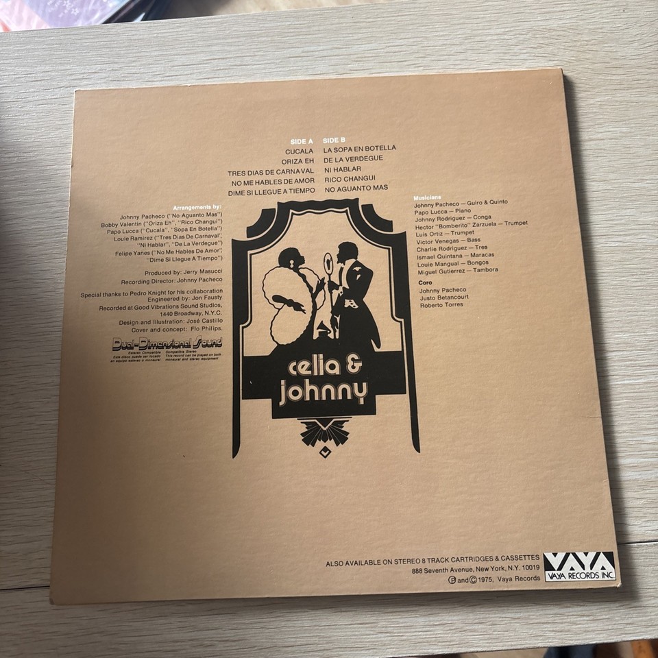 Celia CRUZ & Johnny Tremendo Cache LP LATIN | eBay