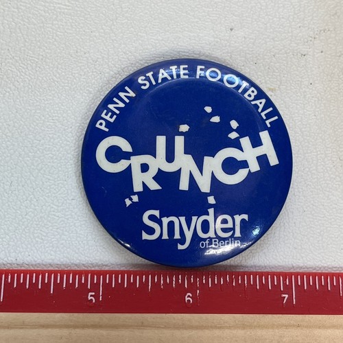 Rough On Back CRUNCH SNYDER OF BERLIN PEEN STATE FOOTBALL Pinback ...