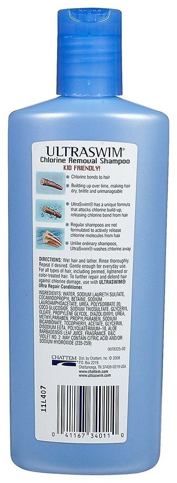 UltraSwim Chlorine Removal Moisturizing Shampoo Removes Chlorine Odor 7 ...