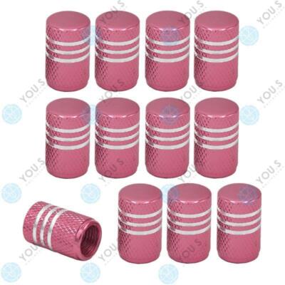 20 x YOU.S Aluminum Valve Caps Pink with Seal for Car Truck - NEW ...