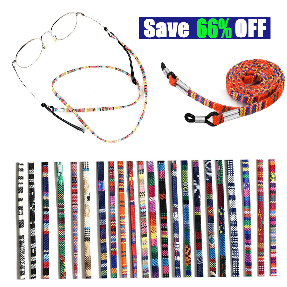 Reading Glasses Strap Cord Sunglasses Neck Chain String Lanyard ...