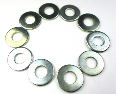 20pcs. M7 Steel Flat Washers - OD 16mm x 7.5 ID x 1.5mm Thick, Zinc | eBay