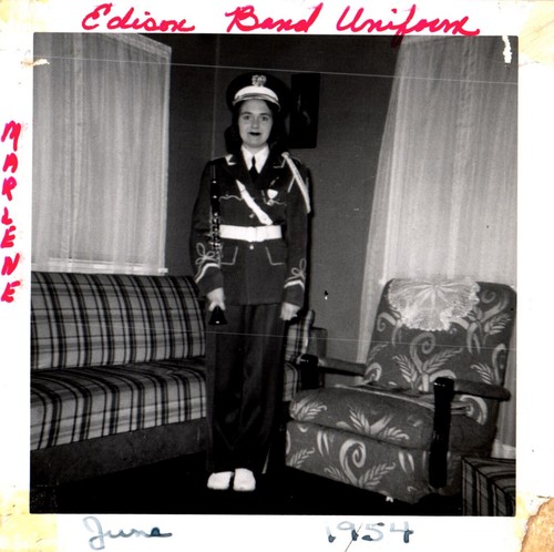 Vintage Found Photo Marlene Woman in Edison Marching Band Uniform ...