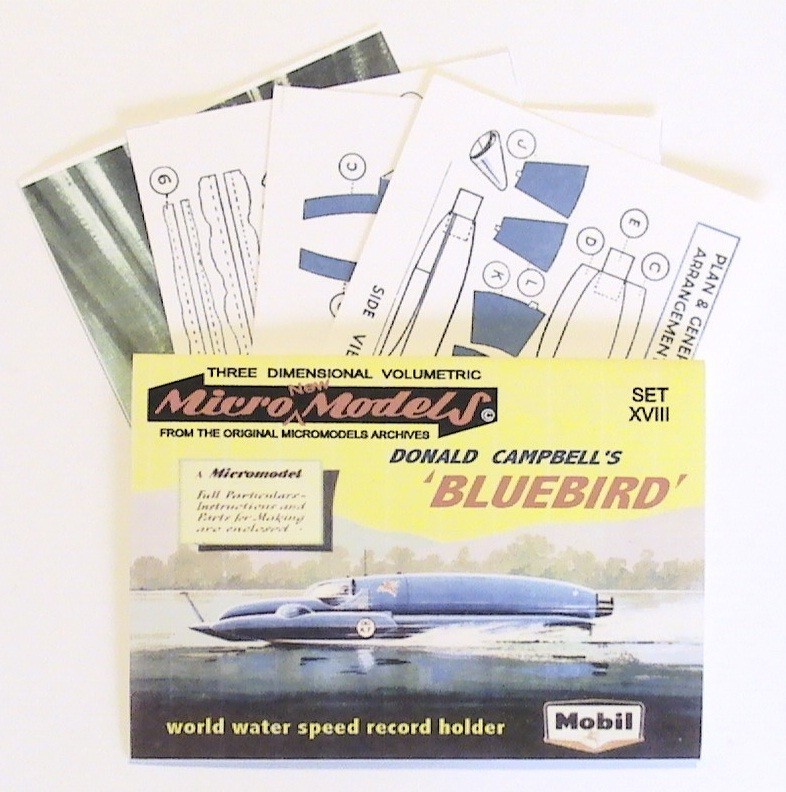 Micromodels DONALD CAMPBELL'S BLUEBIRD MOBIL VERSION SET XVIII card ...