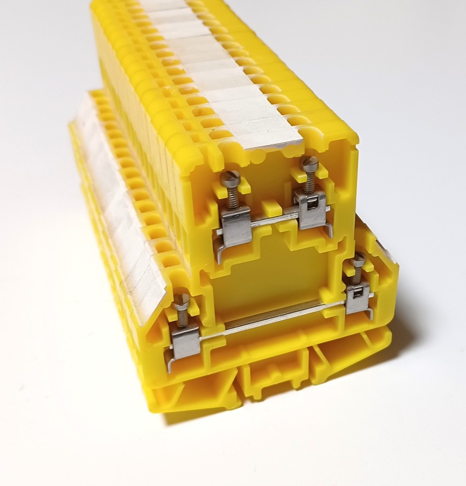 Allen Bradley 1492-H2Y Style H Yellow Terminal Block ( Lot of 18 ) | eBay