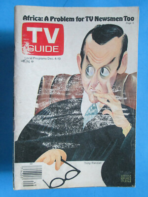 TV GUIDE 1976 December 4-10 Tony Randall Television Magazine | eBay