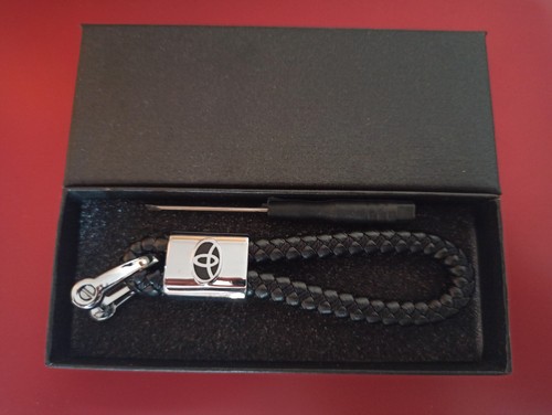 TOYOTA Luxury leather keyring keychain fob Gift box UK | eBay