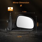 Pair Power Side View Mirrors for 95-97 Blazer Jimmy 94-97 S10 Sonoma ...