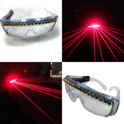 RED Light Laser LED Glasses Night-club DJ Party Stage Show Dancer ...