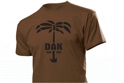 DAK Afrikakorps mit Palme Gr. 3-5XL WW2 WK2 WH WWII Wehrmacht ...