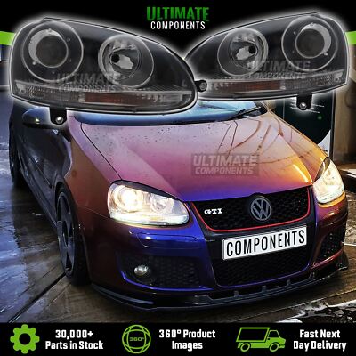 VW Golf Mk5 Hatchback 2003-2009 Projector Headlights Set R32 GTi Xenon ...