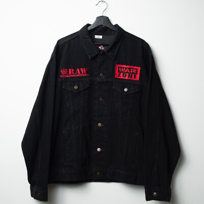 Vintage WWF World Wrestling Federation Raw Is War Mens Size XL Denim ...